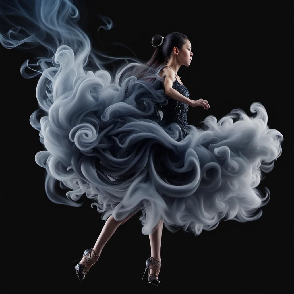 Smoke Dancer v3 - AI Generated Artwork - NightCafe Creator