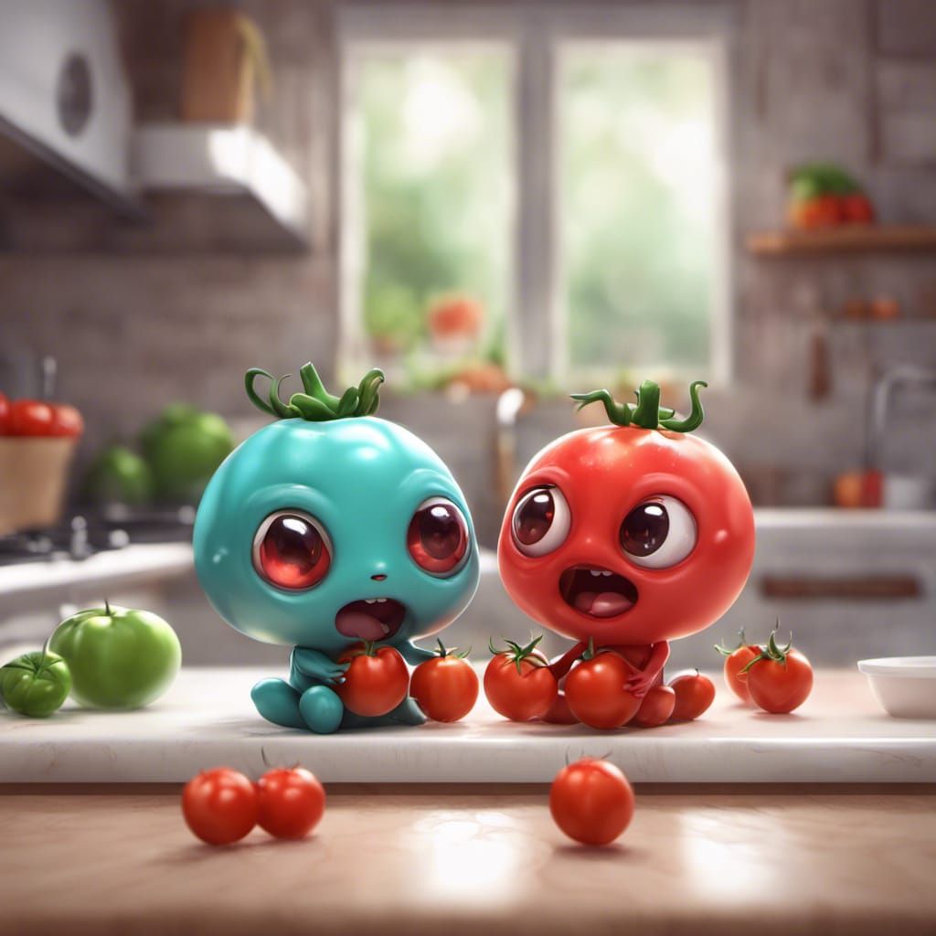 Kumato and Lukullus - AI Generated Artwork - NightCafe Creator