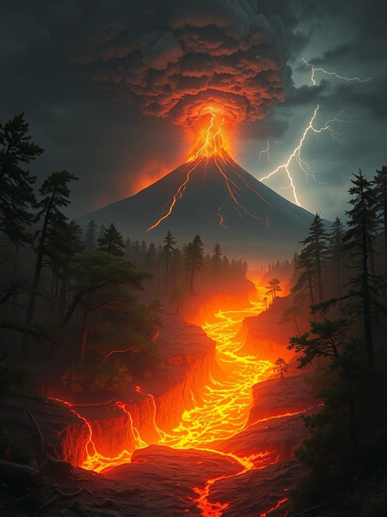 Rain of Fire 3/4 - Ancient Forest Engulfed by Magma