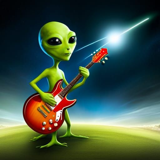 Alien music - AI Generated Artwork - NightCafe Creator