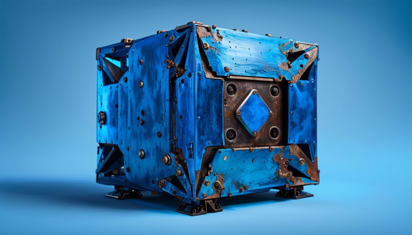 Blue Box 2 - AI Generated Artwork - NightCafe Creator