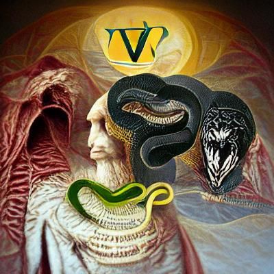 Serpents And Their Void, Venom, Wisdom(V2) - AI Generated Artwork ...
