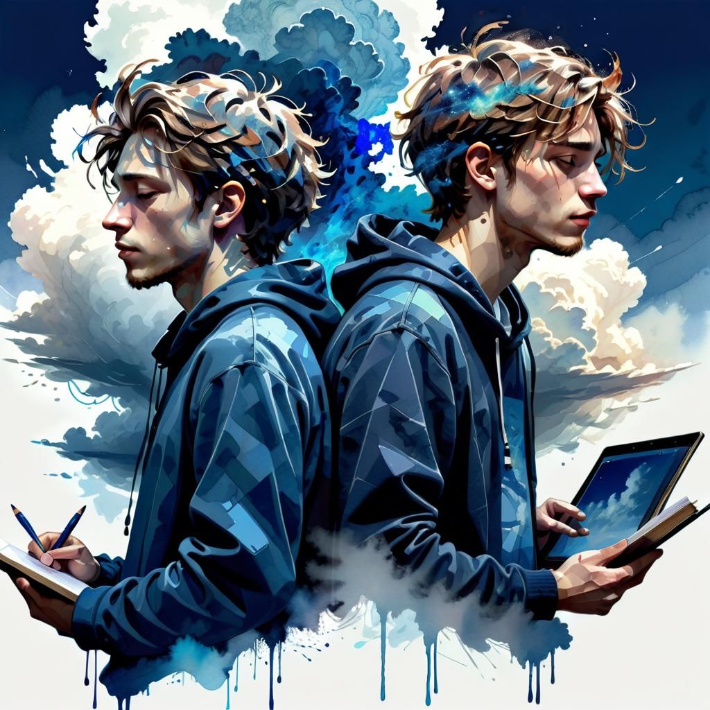 Friends learn together - AI Generated Artwork - NightCafe Creator