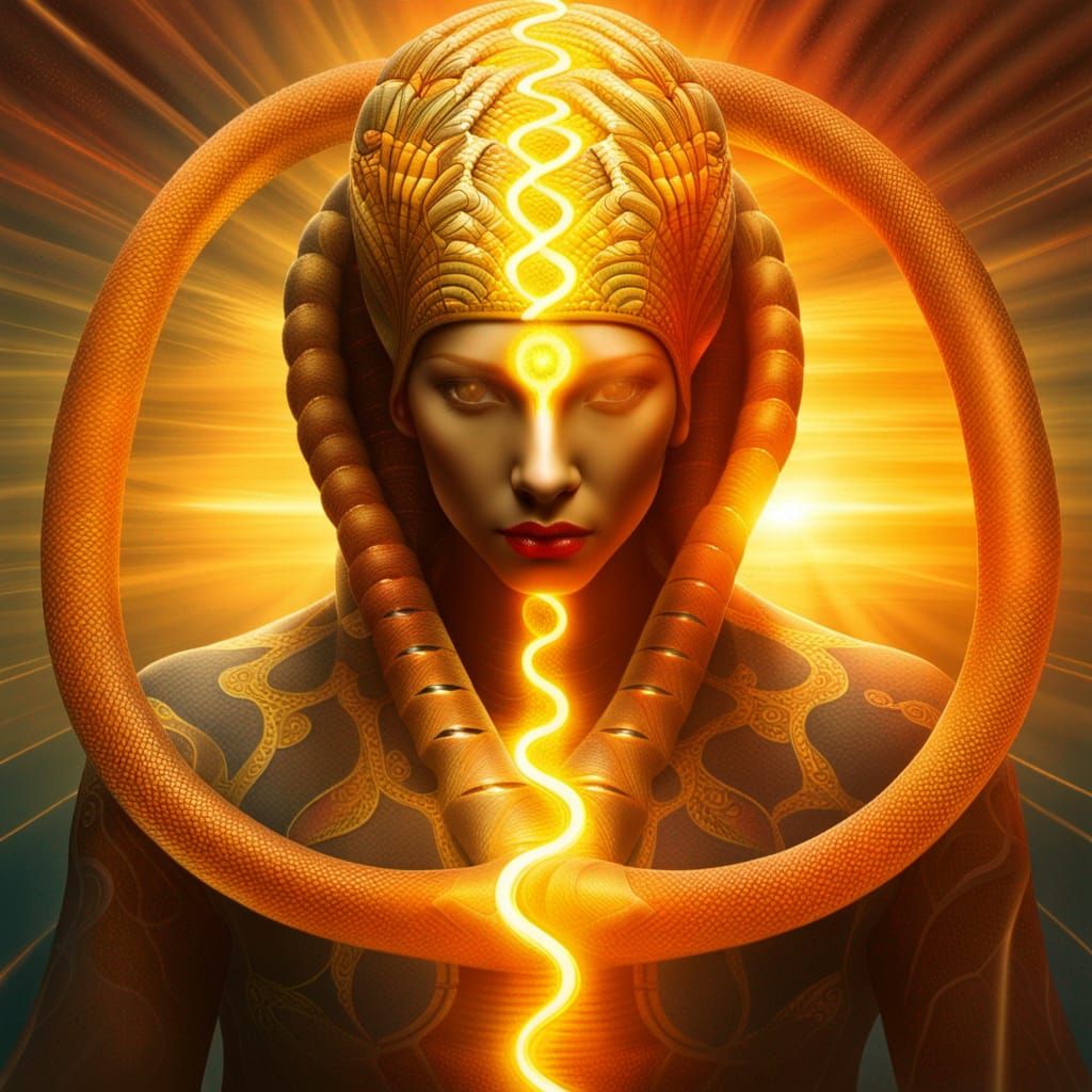 Sun snake consciousness - AI Generated Artwork - NightCafe Creator