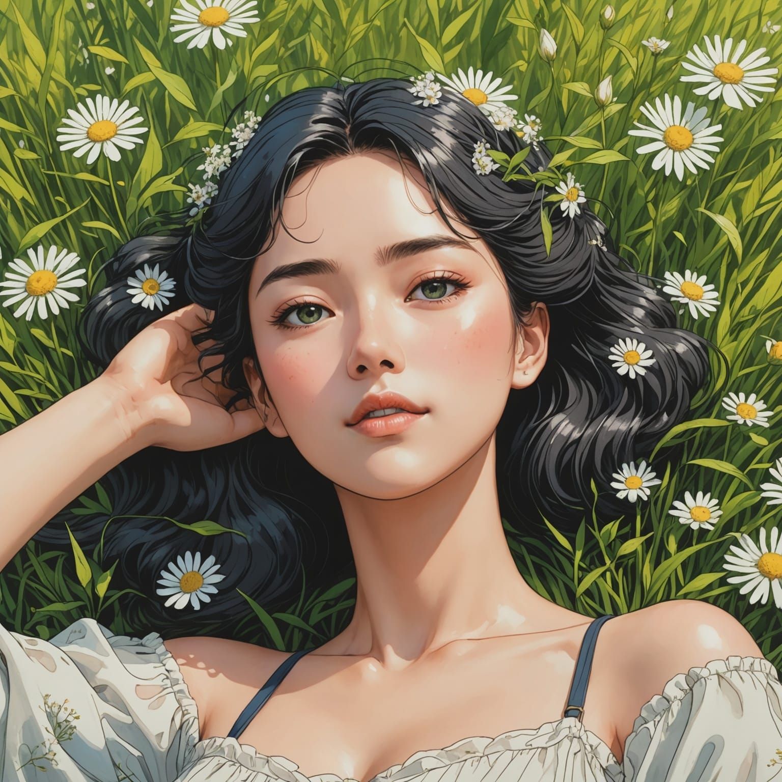 Dreamy daisy - AI Generated Artwork - NightCafe Creator