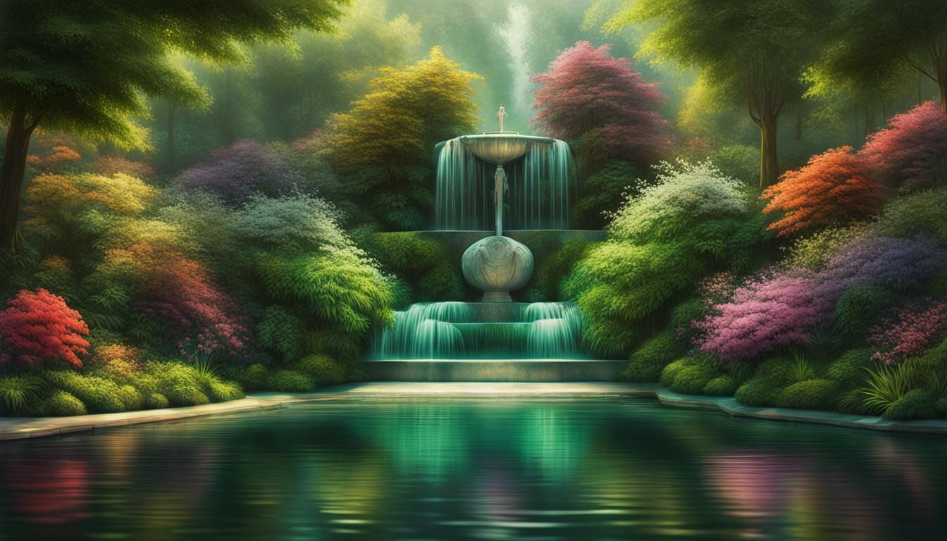 Flower guarden. - AI Generated Artwork - NightCafe Creator