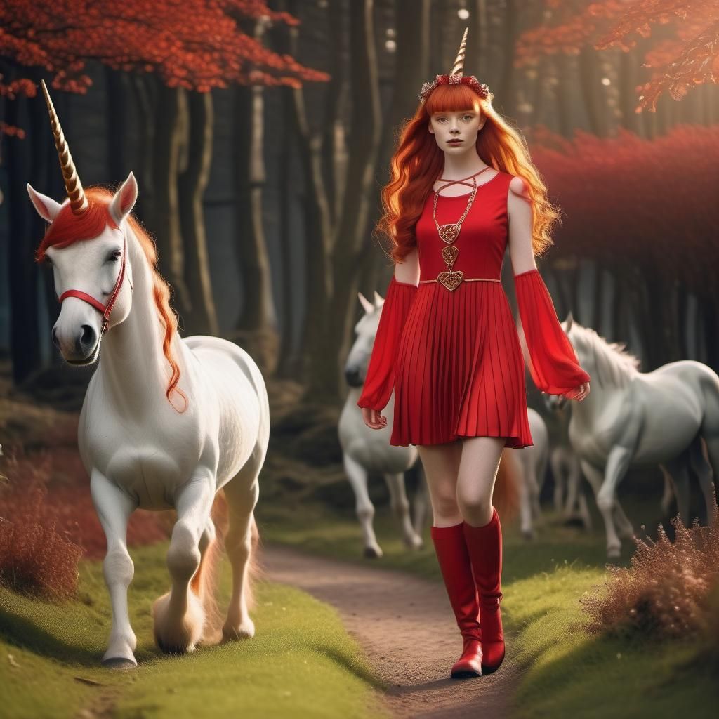 Red Mini Evening Dress Realistic & Creative. Redone. - AI Generated Artwork - NightCafe Creator