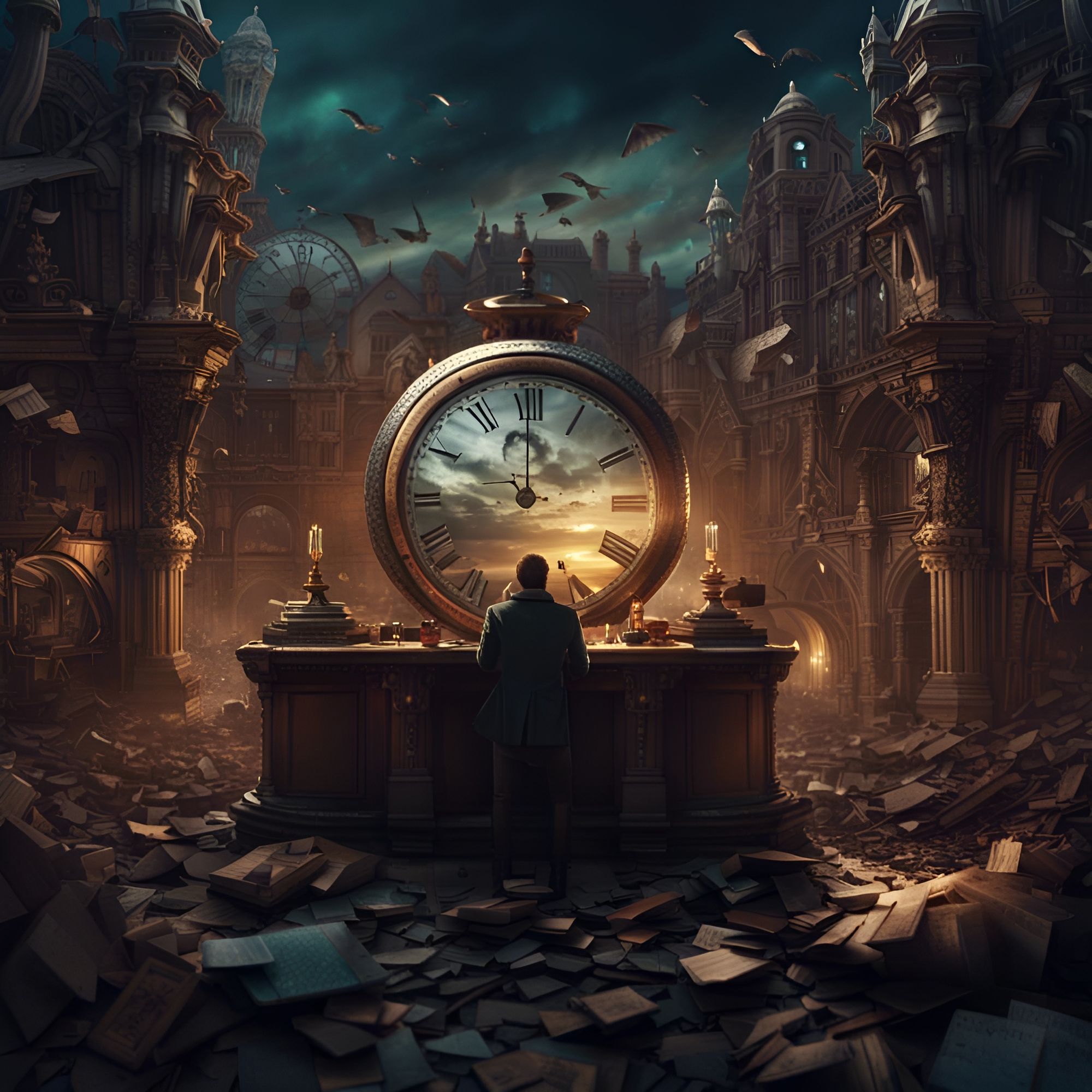 Time flies away. I wonder how many didn't go out waiting? : r/nightcafe