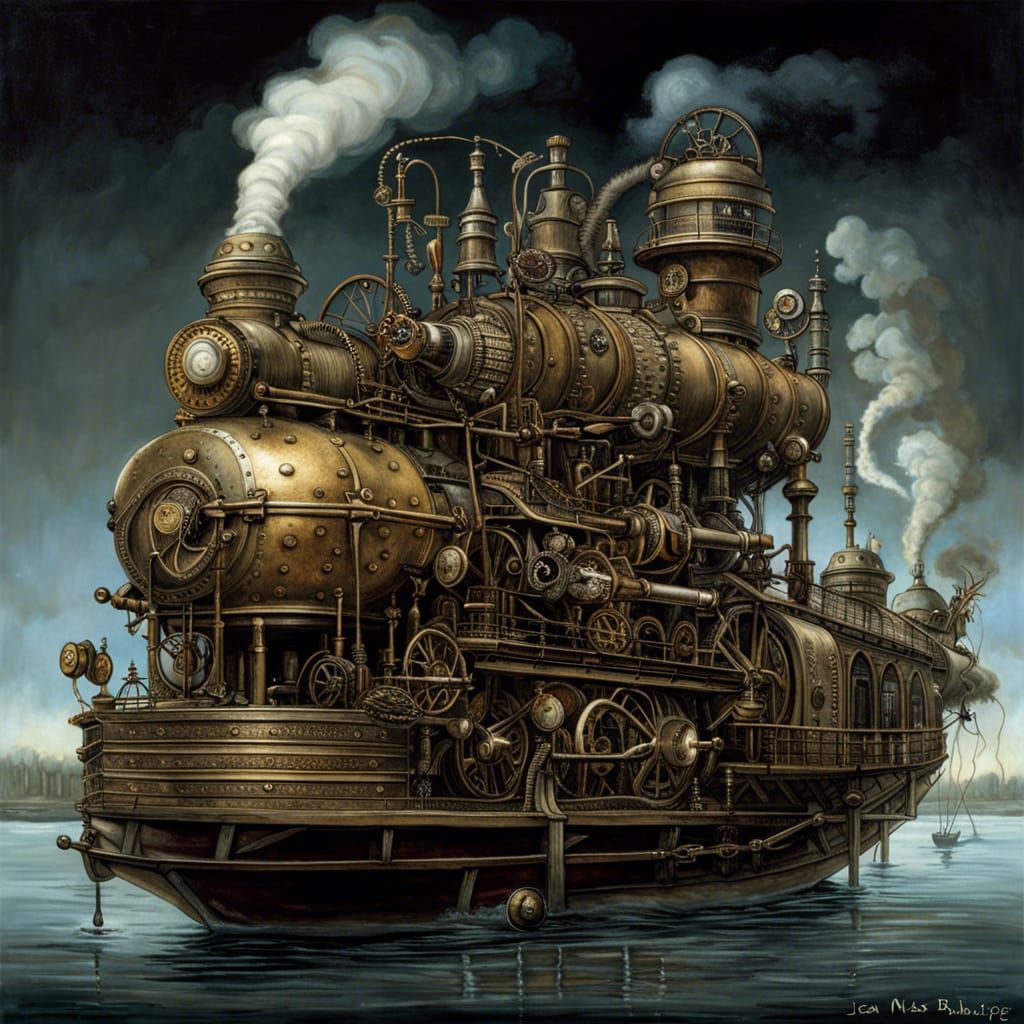 The 'Delta Queen' Steam Calliope - AI Generated Artwork - NightCafe Creator
