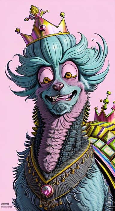 Comically Arrogant Cartoon Character Rides Exagger... - AI Art