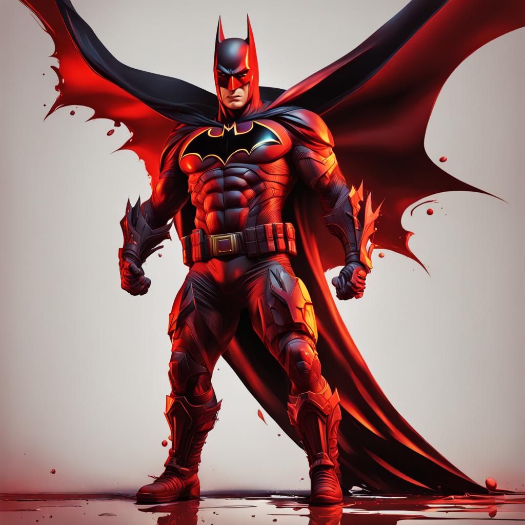 Blood Batman #1 - AI Generated Artwork - NightCafe Creator