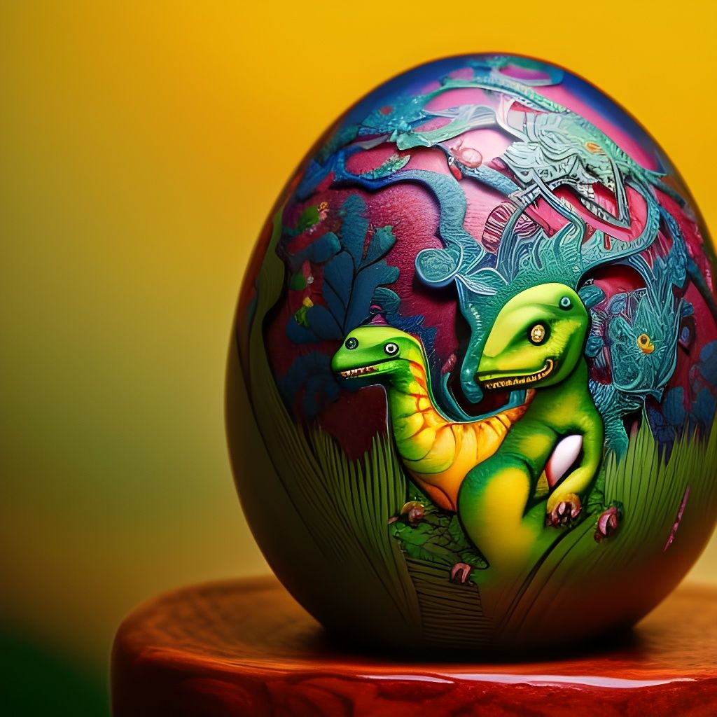 Dinoart Ornate Egg - AI Generated Artwork - NightCafe Creator