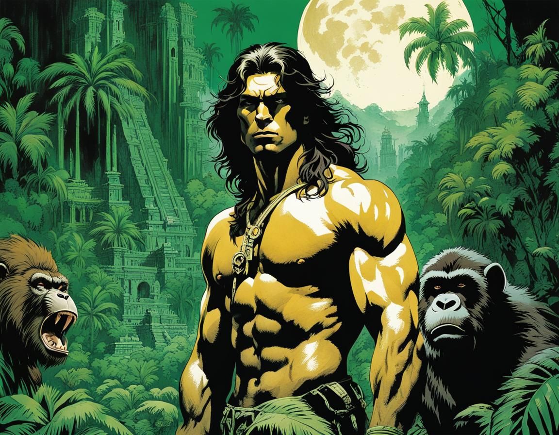 Tarzan and the Lost Kingdom - AI Generated Artwork - NightCafe Creator