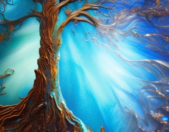 Opal Tree of Life - AI Generated Artwork - NightCafe Creator