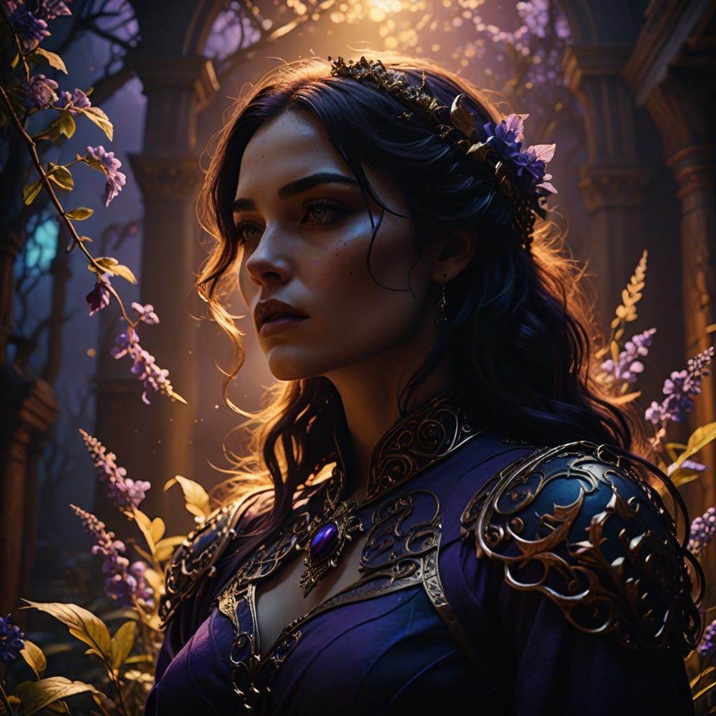 Ethereal Goddess of Poisonous Desire - AI Art