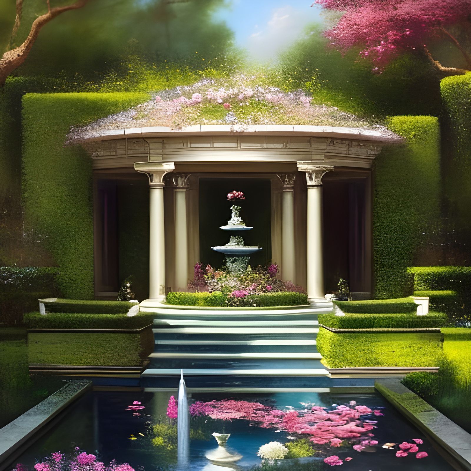 Garden - AI Generated Artwork - NightCafe Creator