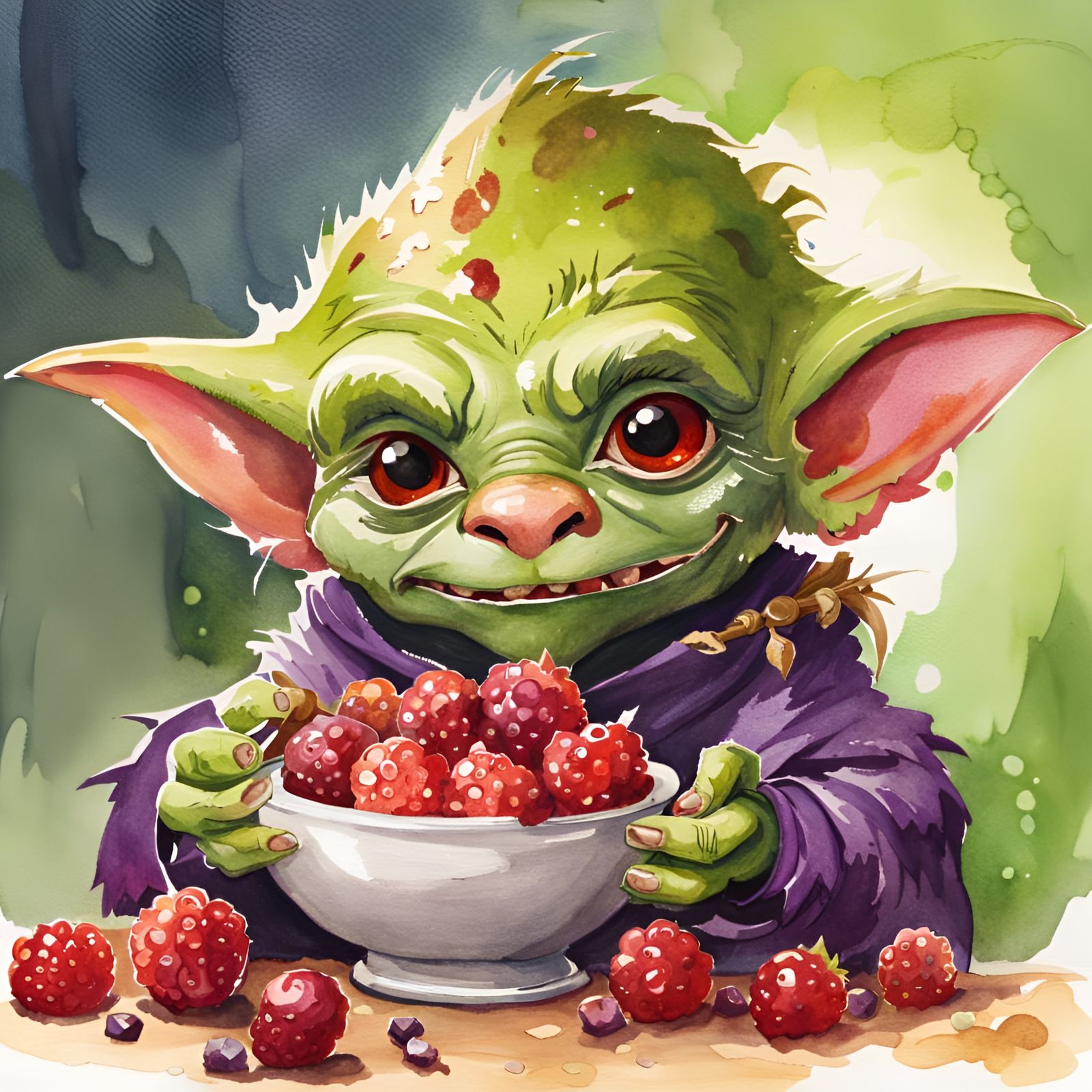 Hungry Lil' Goblin - AI Generated Artwork - NightCafe Creator