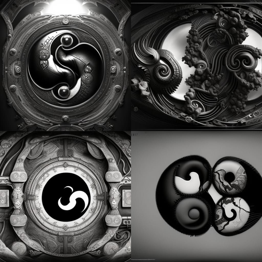 Light and Dark Balance - AI Generated Artwork - NightCafe Creator