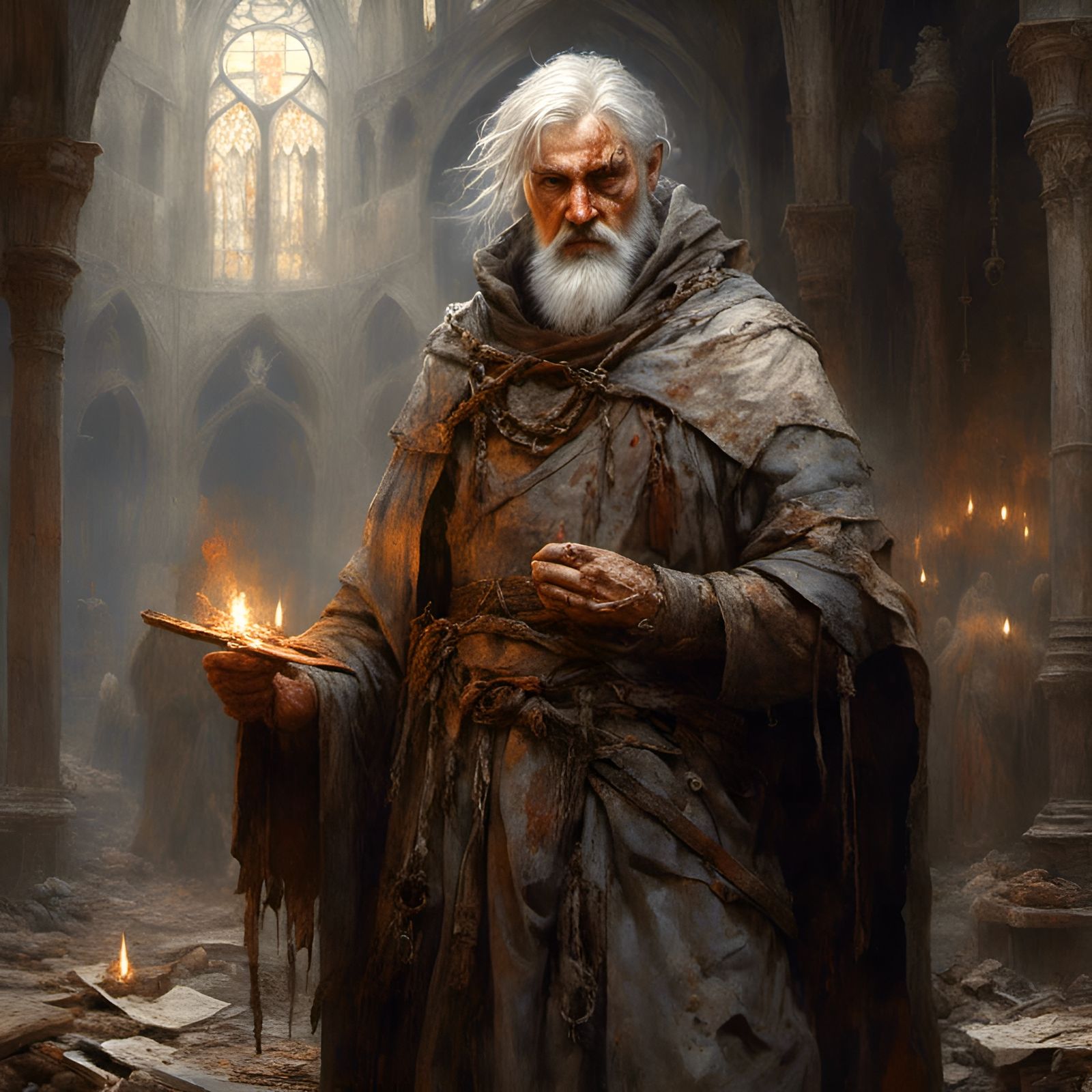 Ilmater cleric - AI Generated Artwork - NightCafe Creator