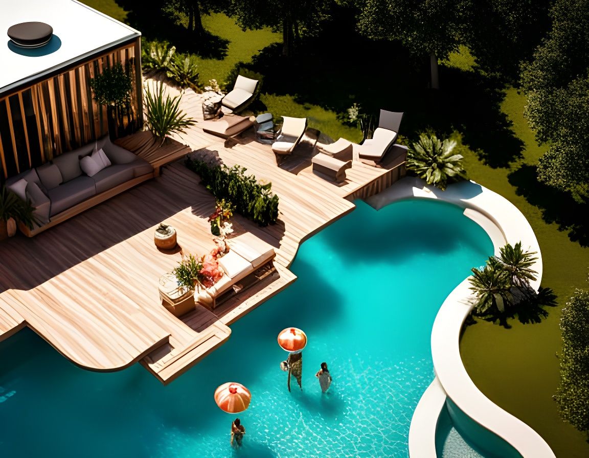 Pool Party - AI Generated Artwork - NightCafe Creator