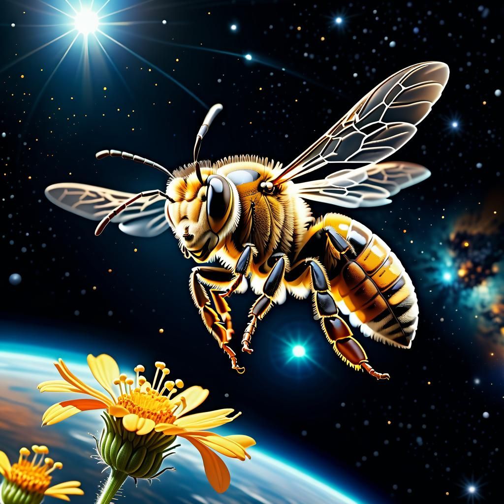 Celestial Beeing - AI Generated Artwork - NightCafe Creator