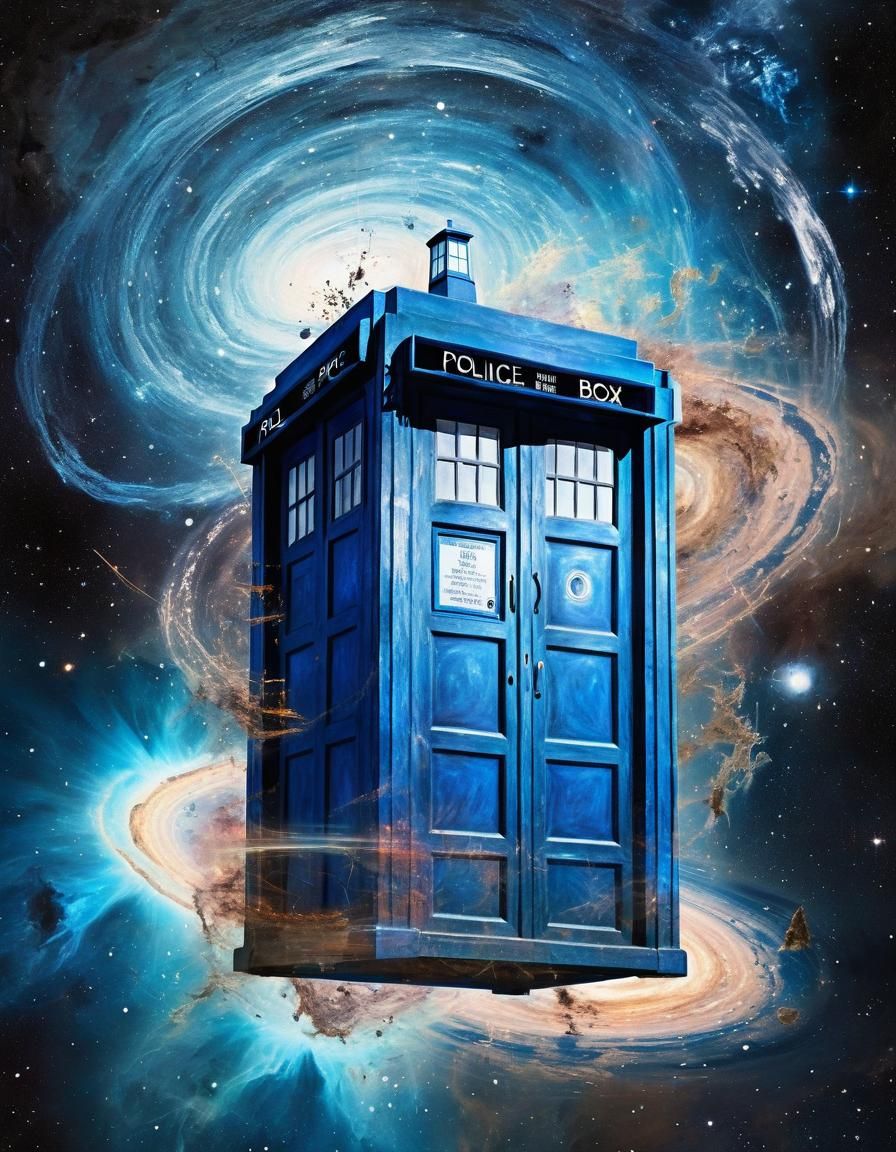 Tardis in space - AI Generated Artwork - NightCafe Creator