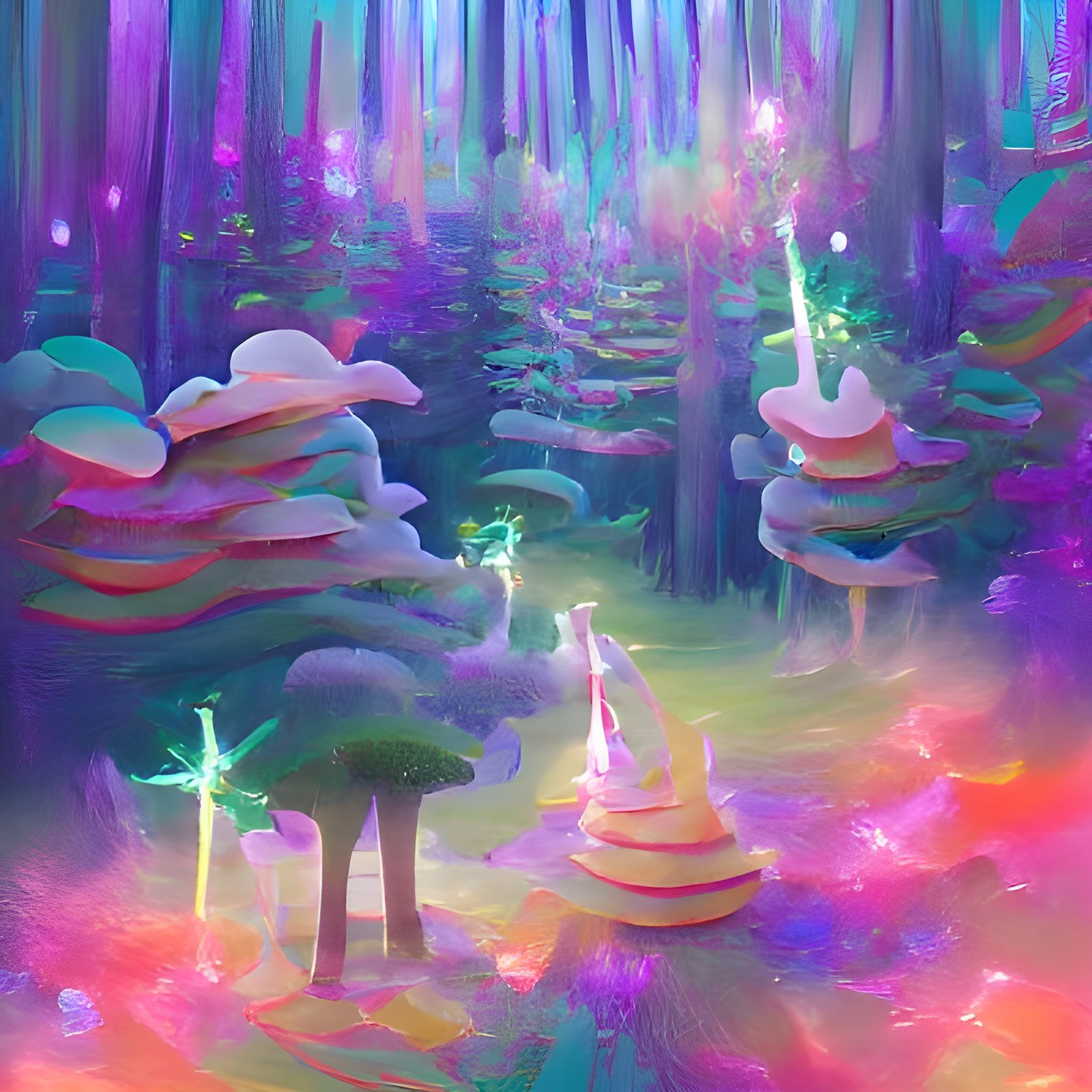 Magic forest - AI Generated Artwork - NightCafe Creator