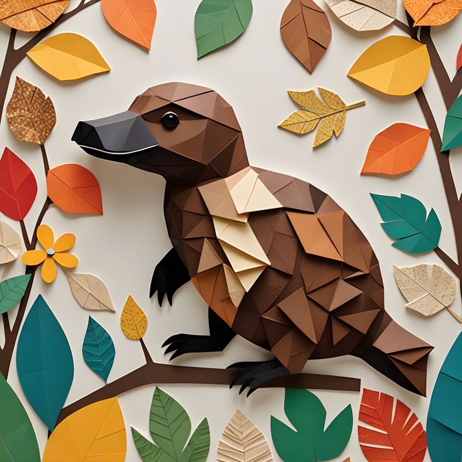 Paper Craft Platypus - Paper Craft Platypus