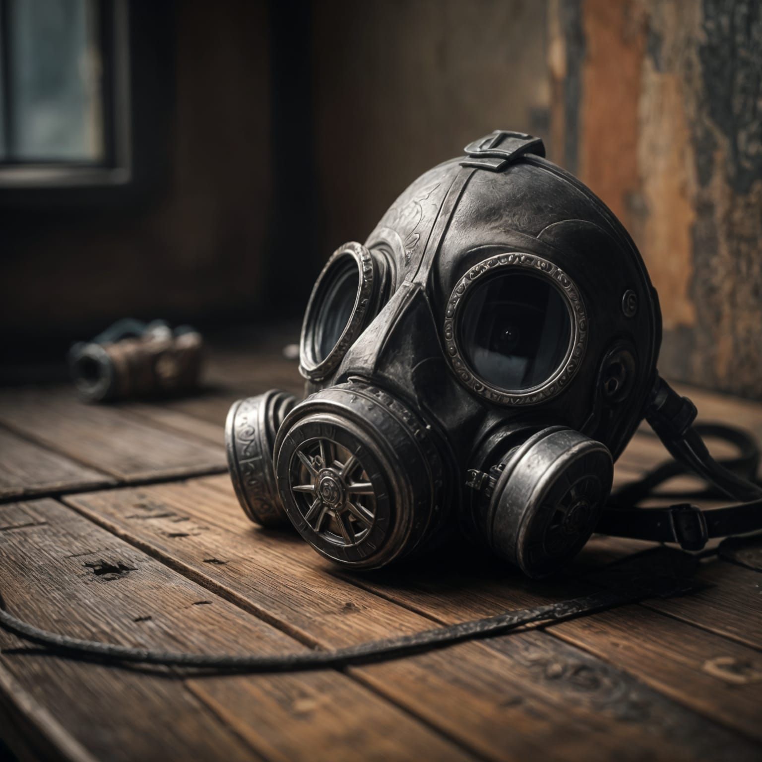 Máscara antigás antigua - Antique Gas Mask Portrait