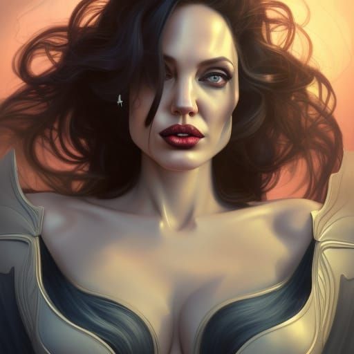 Angelina Jolie Ai Generated Artwork Nightcafe Creator