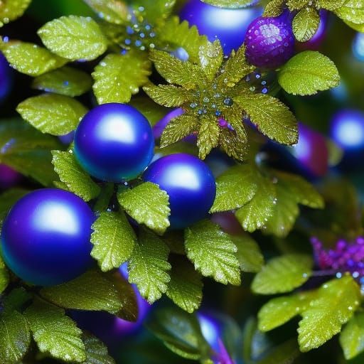 Sparkling Marble Berry - AI Generated Artwork - NightCafe Creator