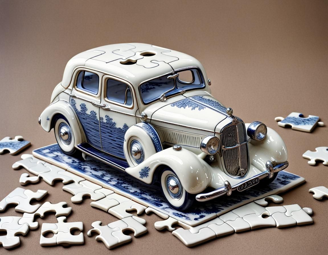 Vintage Motor Car, porcelain ornament, Staffordshire, Beswick, Royal ...