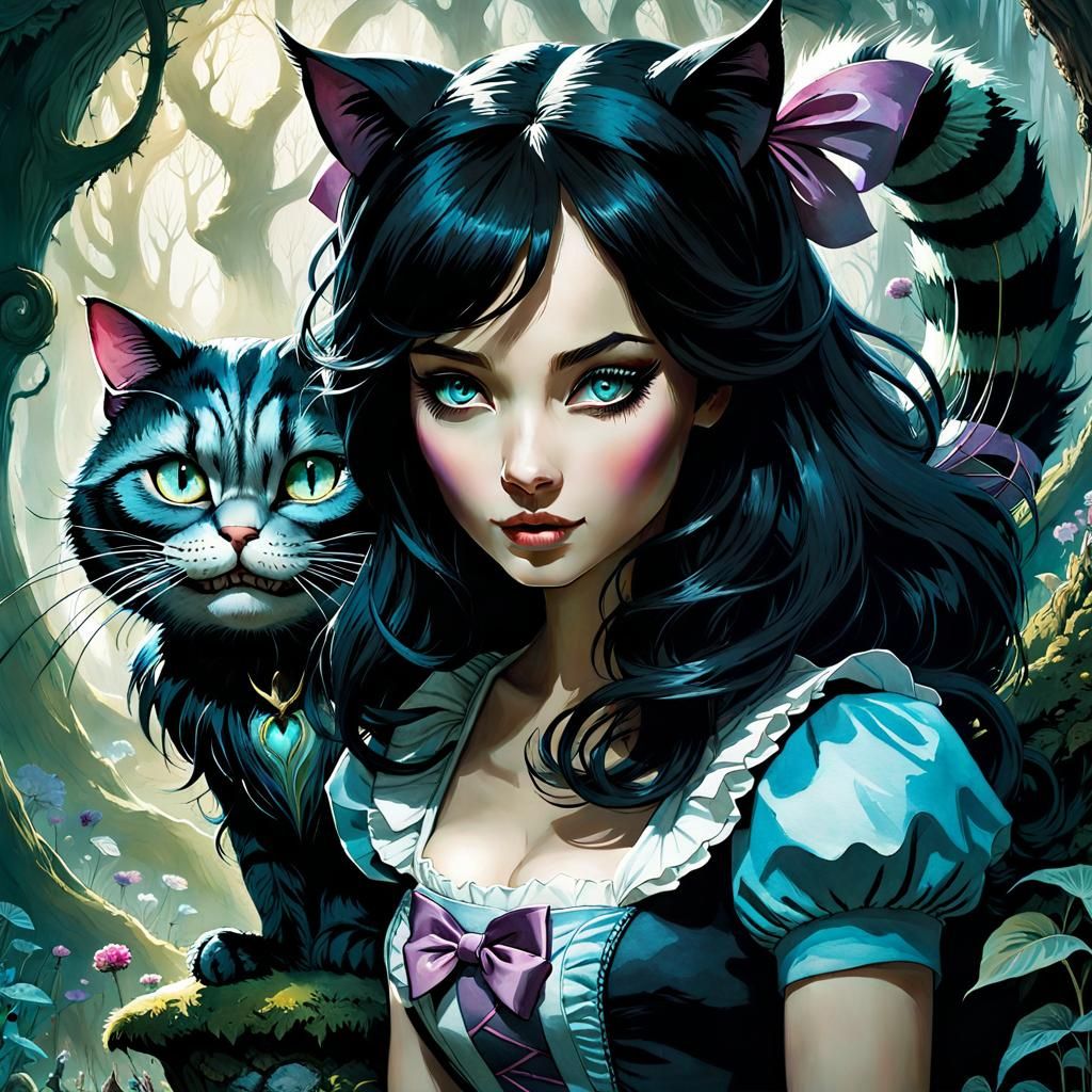 Dark Alice - AI Generated Artwork - NightCafe Creator