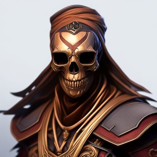 A Skeleton Pirate head and shoulders portrait, 8k resolution concept ...
