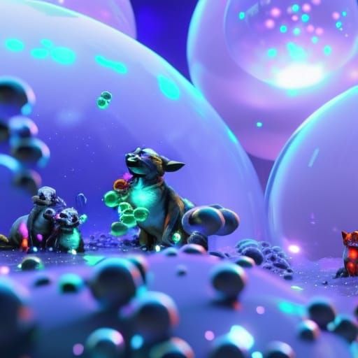 Bubble Animals - AI Generated Artwork - NightCafe Creator