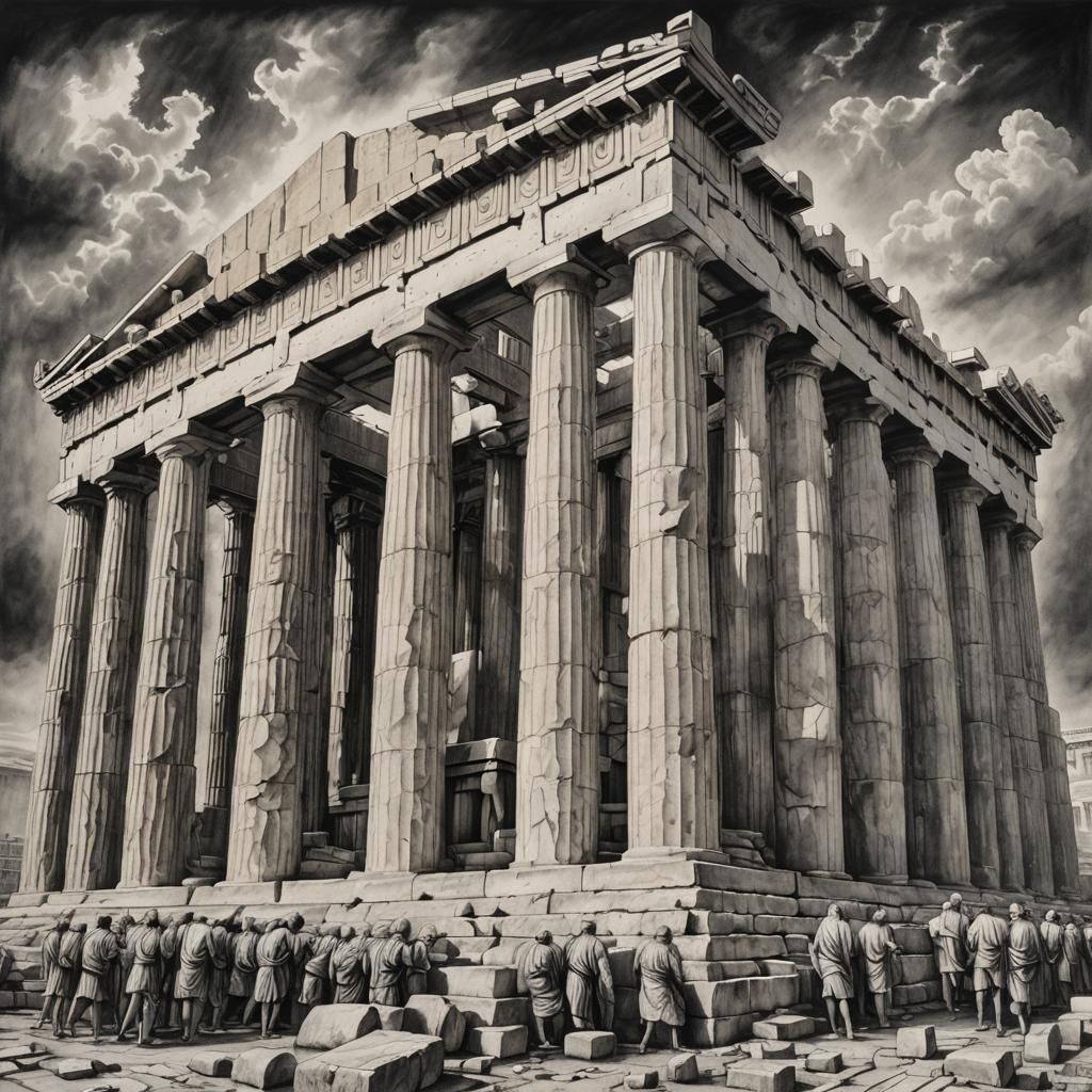 The Parthenon Greece - AI Generated Artwork - NightCafe Creator