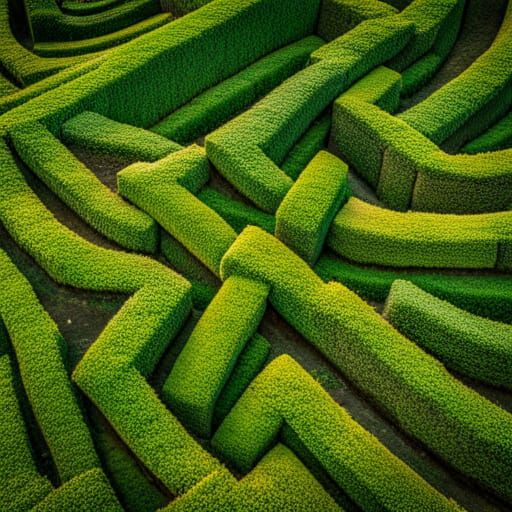 are the hedges in this maze moving? yes. yes they are. - AI Generated ...