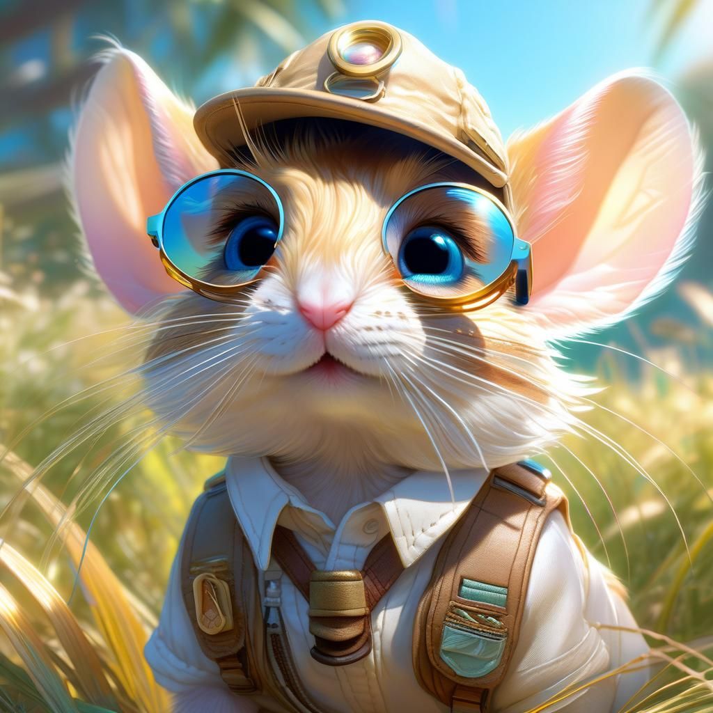 Intelligent Cute Animal with Eyewear - 3 - AI Generated Artwork ...