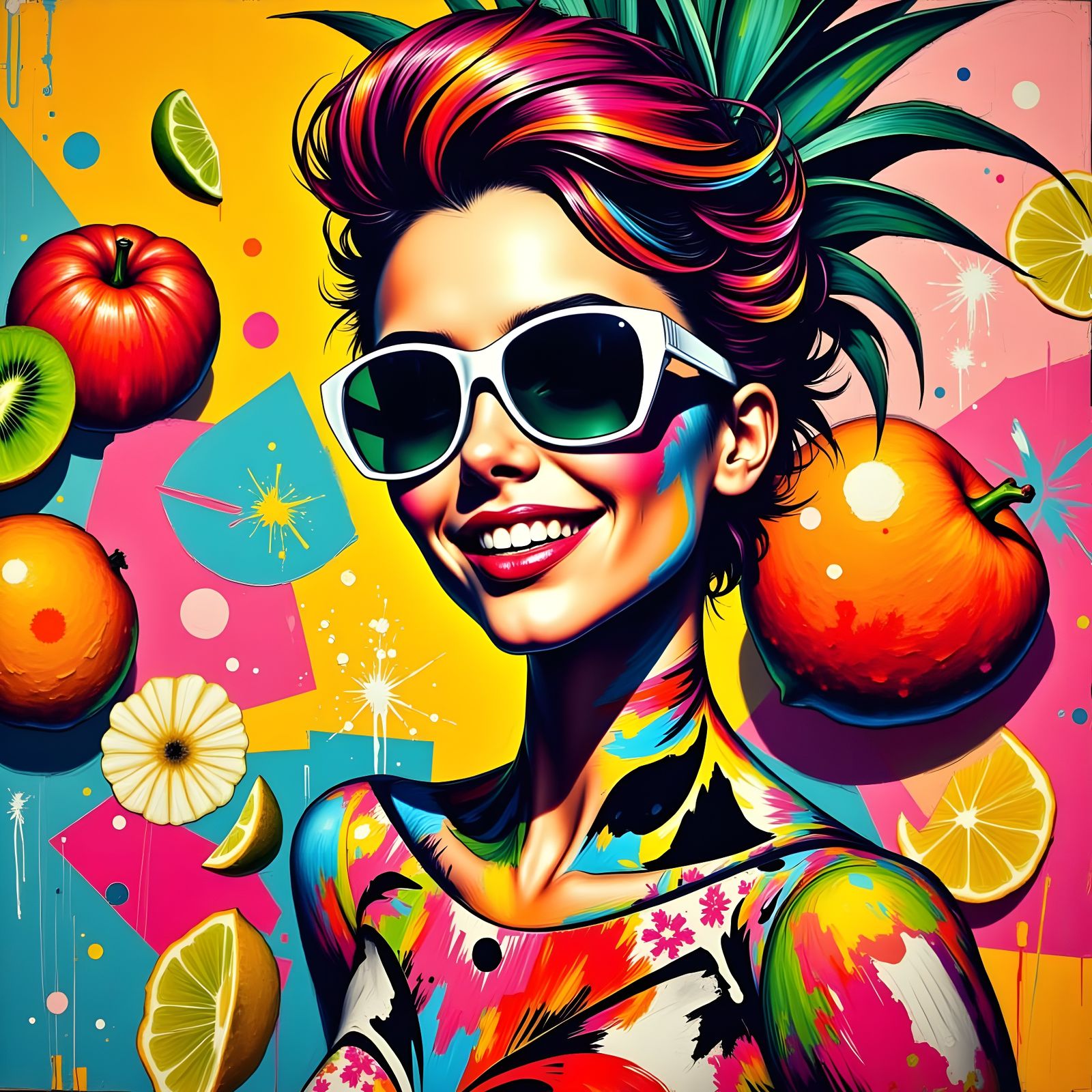 👩🏻‍🦰🍎🥭🍍🍌🍋🍊🍉🍈🥥🥝👙👡 LoRA Challenge (-No50- &100 LoRAs)