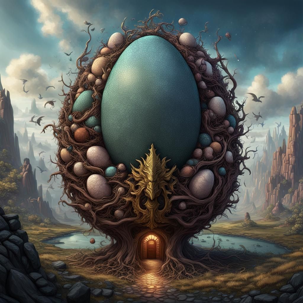 The Dragon hatchery - AI Generated Artwork - NightCafe Creator
