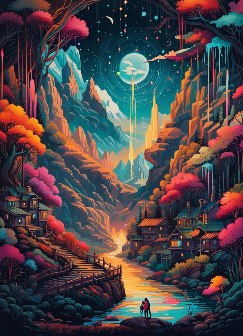 Step into my world - AI Generated Artwork - NightCafe Creator