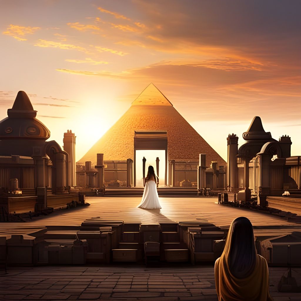 Pyramid Temple - AI Generated Artwork - NightCafe Creator