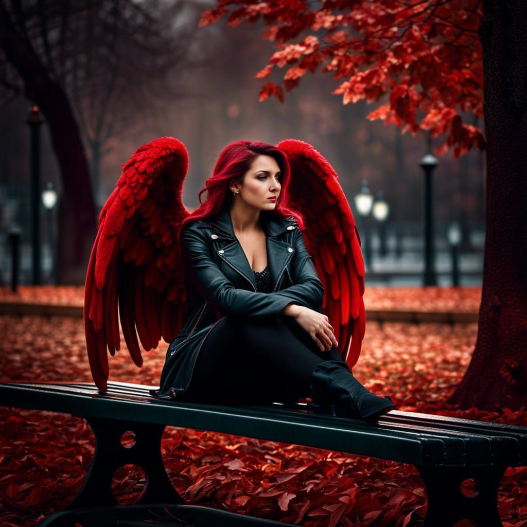 Fallen Angel - AI Generated Artwork - NightCafe Creator