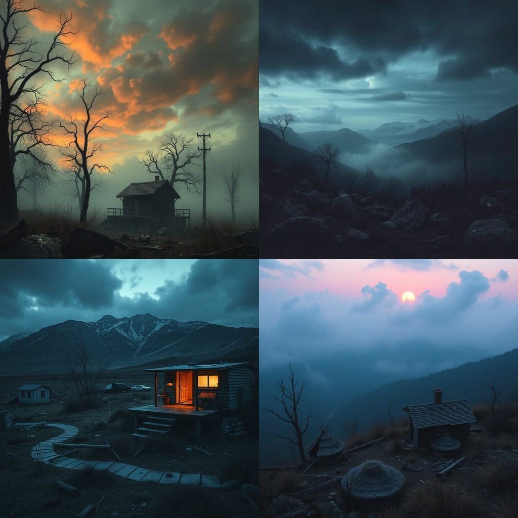 sad scenery broken dreams - Ethereal Melancholy Landsca...