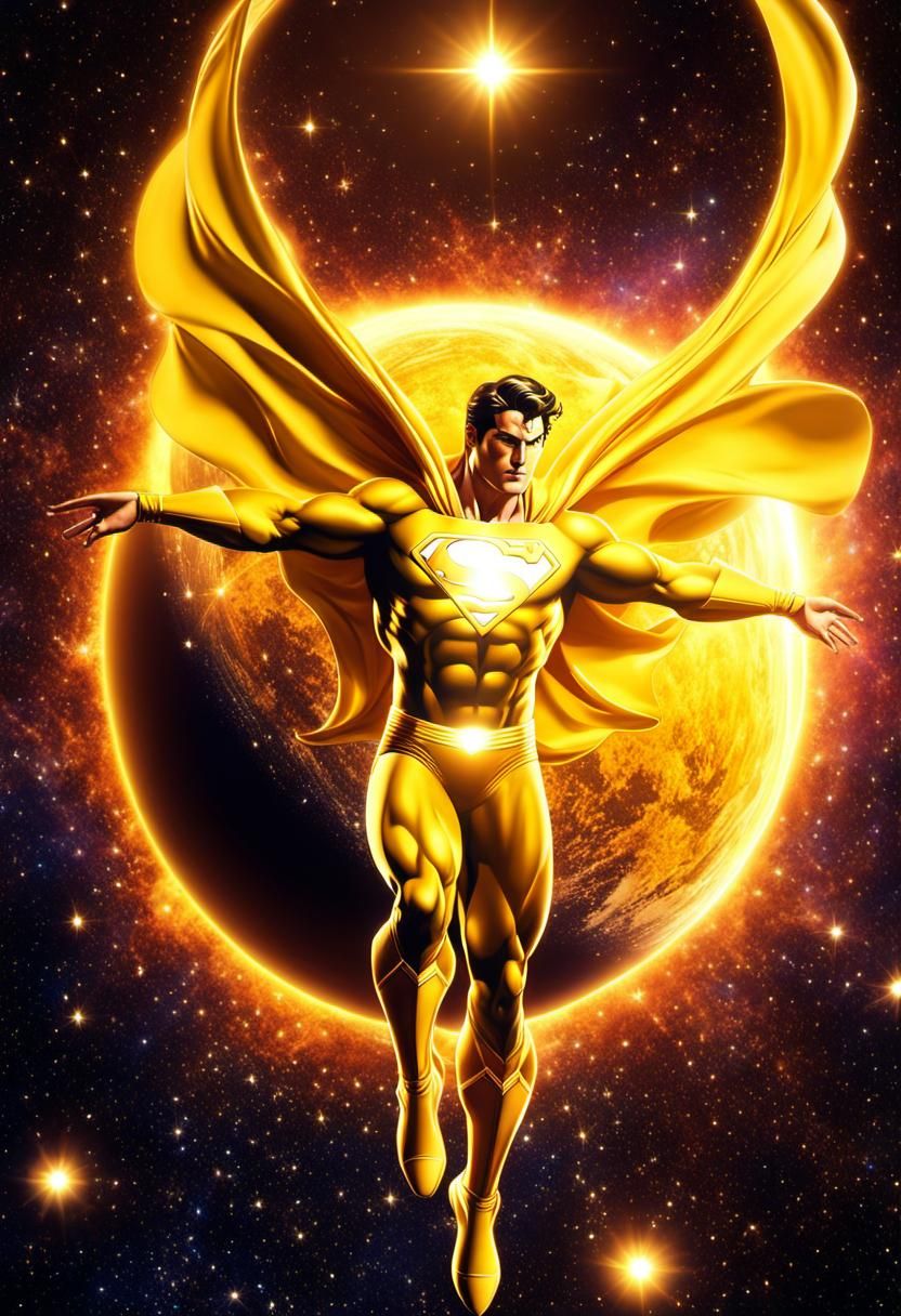 Solar Superman - AI Generated Artwork - NightCafe Creator
