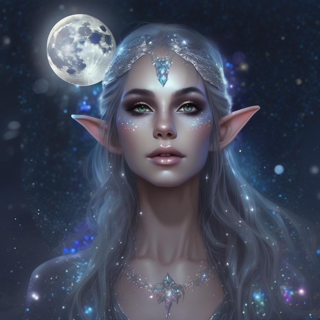 Moonlight elf - AI Generated Artwork - NightCafe Creator
