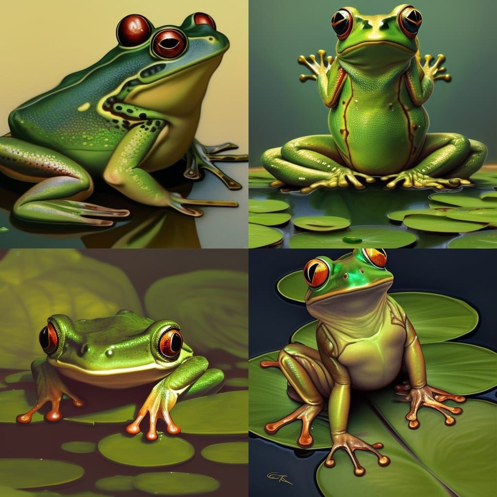 Mutated Frogs - AI Generated Artwork - NightCafe Creator