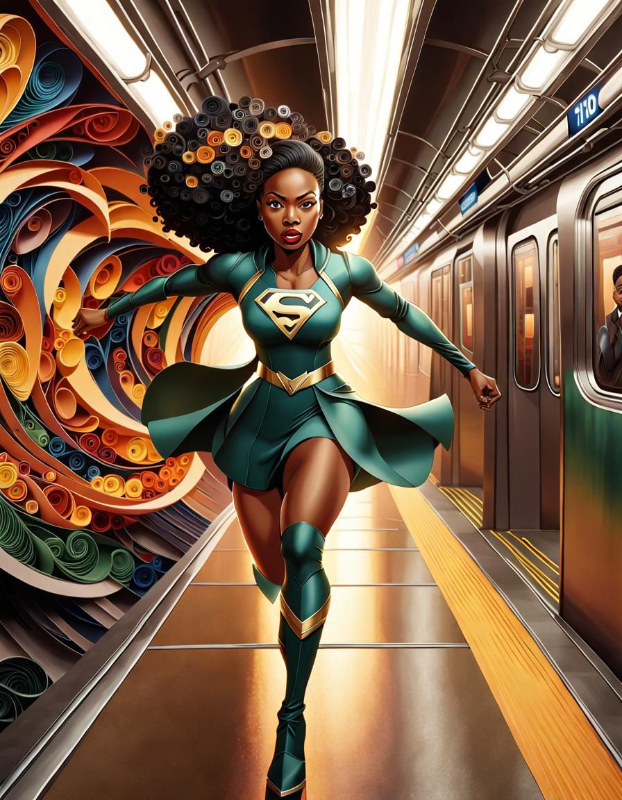 Subway Sabrina (Collection) - AI Generated Artwork - NightCafe Creator