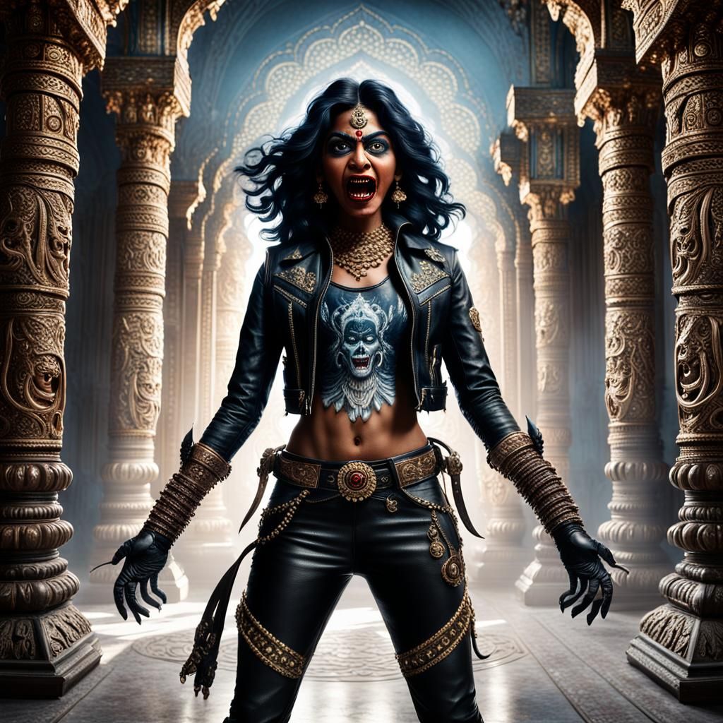 👹The spirit of the Goddess Kali possesses a young woman who'd came to ...