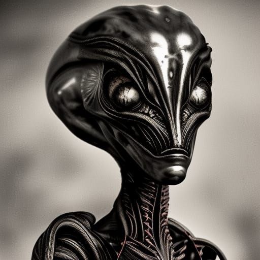 alien female model, Bak - AI Generated Artwork - NightCafe Creator